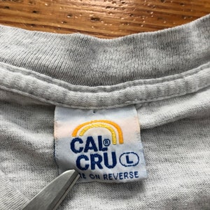 90s Cal Cru Virginia Beach Puff Print T-shirt Men's LARGE - 2D410 - Etsy