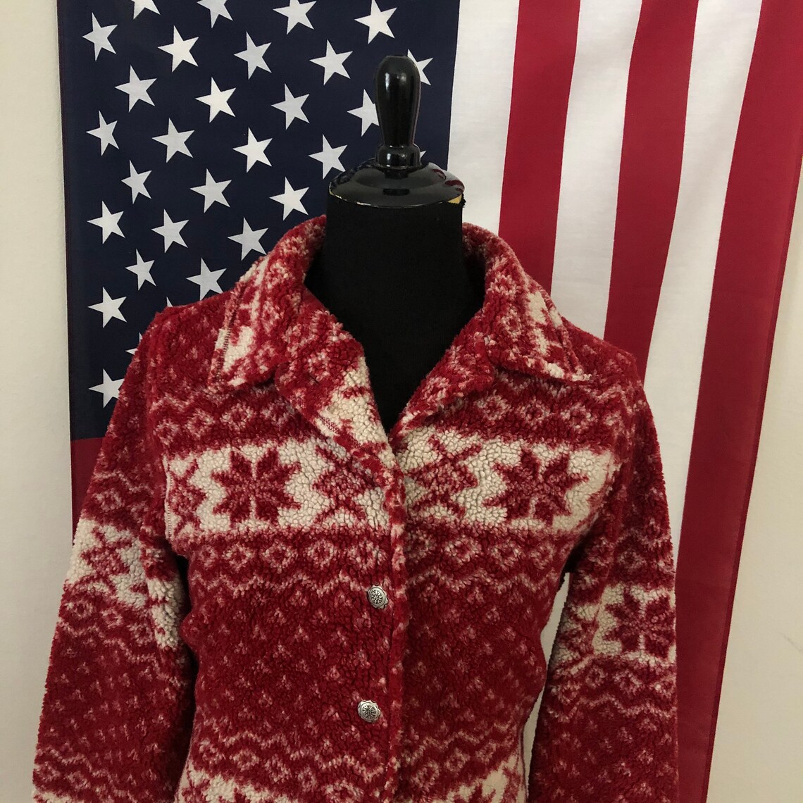 90s White Stag Deep Pile Fleece Jacket Women's XL 1d746p - Etsy