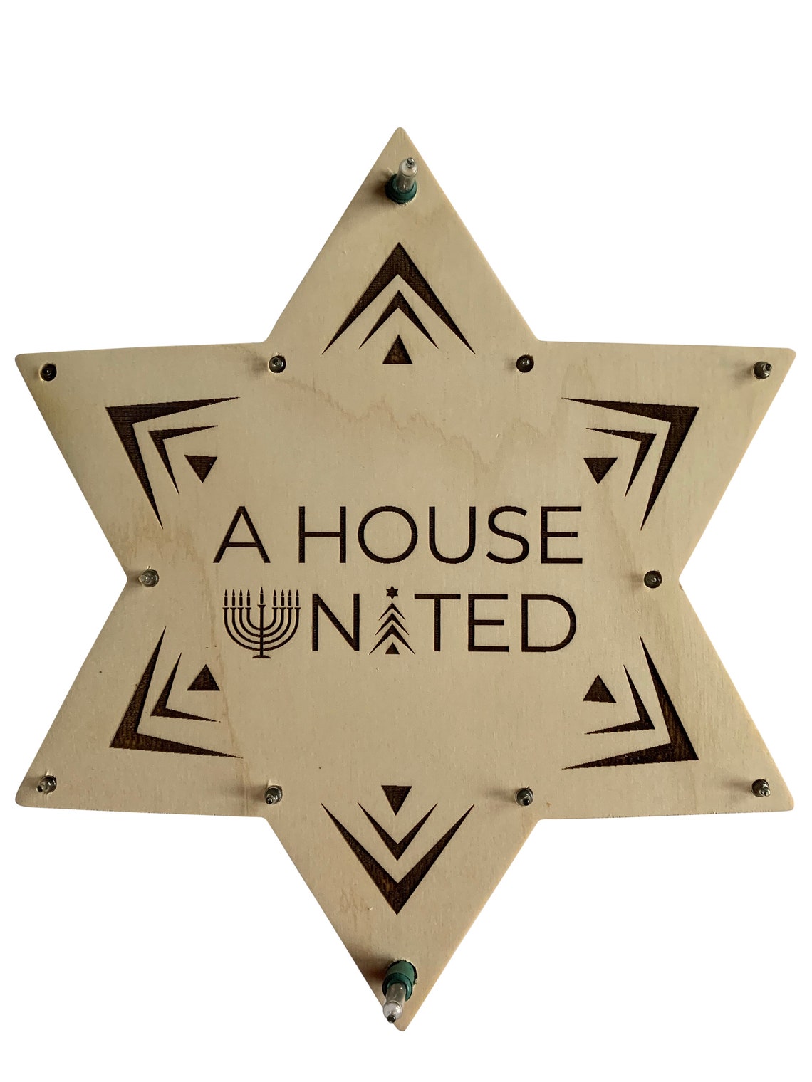 Star of David Tree Topper A House United™ Jewish Christmas - Etsy