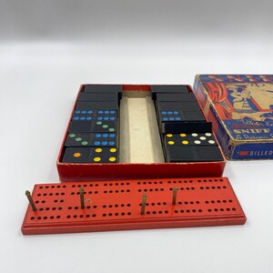 Vintage 1930s Sniff Game Dominoes Cribbage Combo No 804 Embossing Co ...