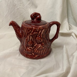 Bunny Rabbit Evangeline Ware Canuck Pottery Teapot Canadian - Etsy Canada