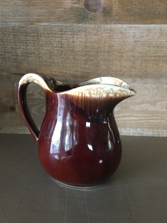 Brown Drip USA Pottery Pitcher Small Pottery Pitcher Small USA | Etsy