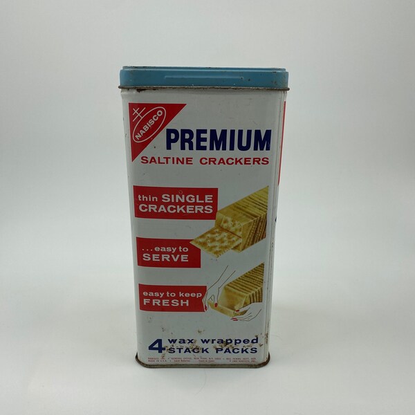 Vintage Cracker Tin - Etsy