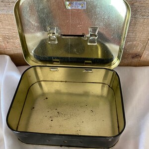 Tin Bank Money Box Small Vintage Chad Valley 2206 NO Key Metal Coin ...