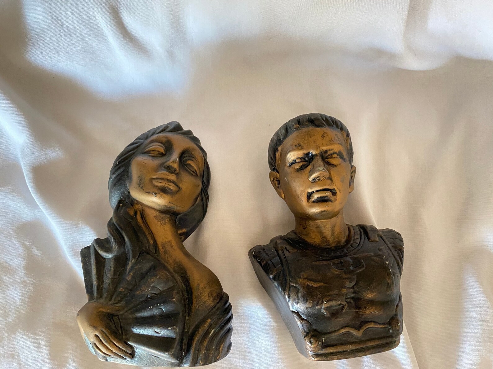 Julius Caesar and Cornelia Busts Shelf Decor Vintage Home - Etsy