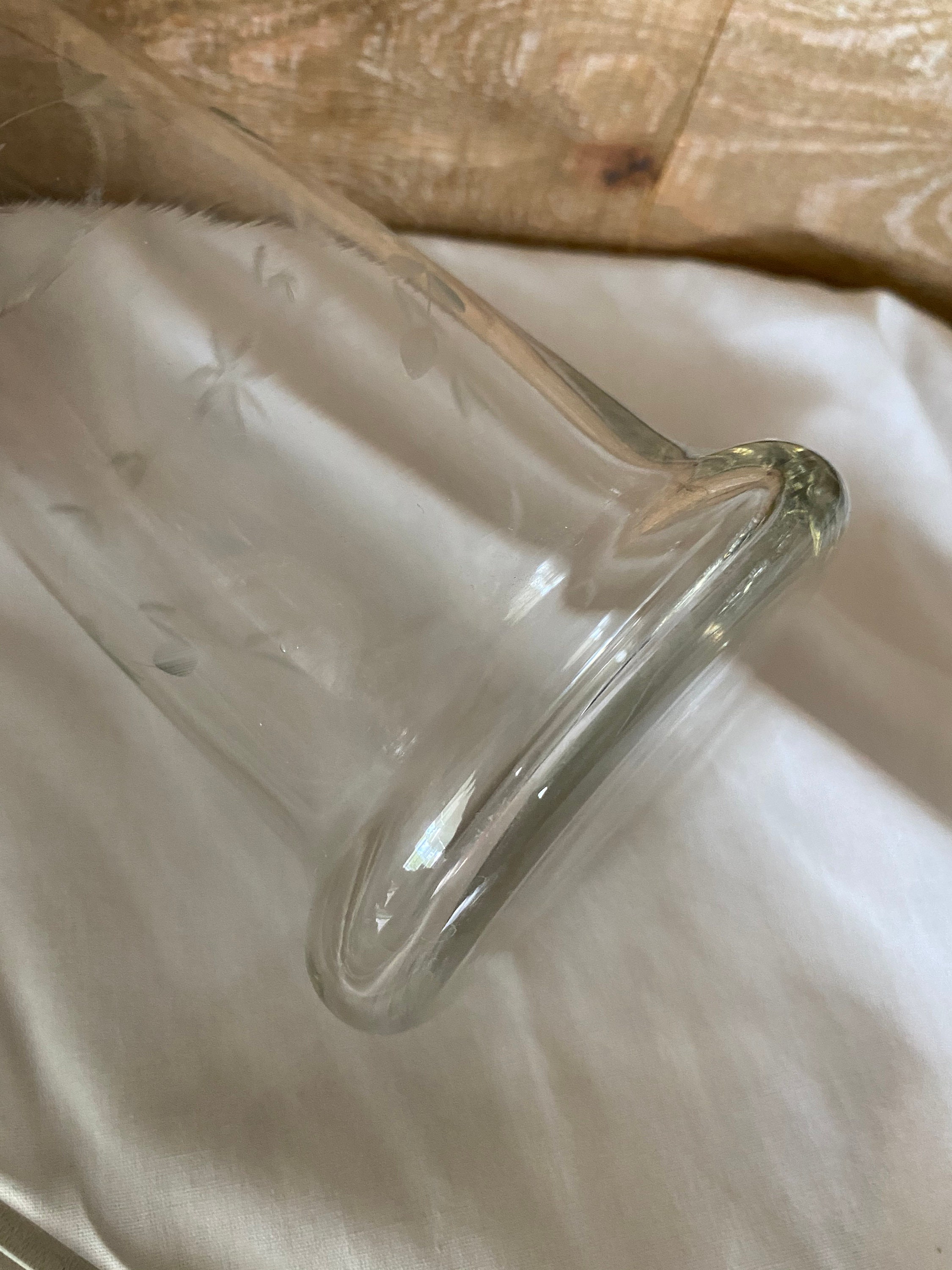 Cut Clear Glass Drink Pitcher With Glass Stirring Stick - Etsy Canada