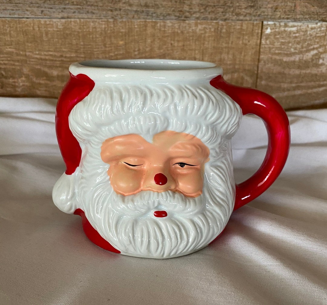 Christmas Holiday Ceramic Santa Claus Coffee Tea Hot Chocolate Mug ...