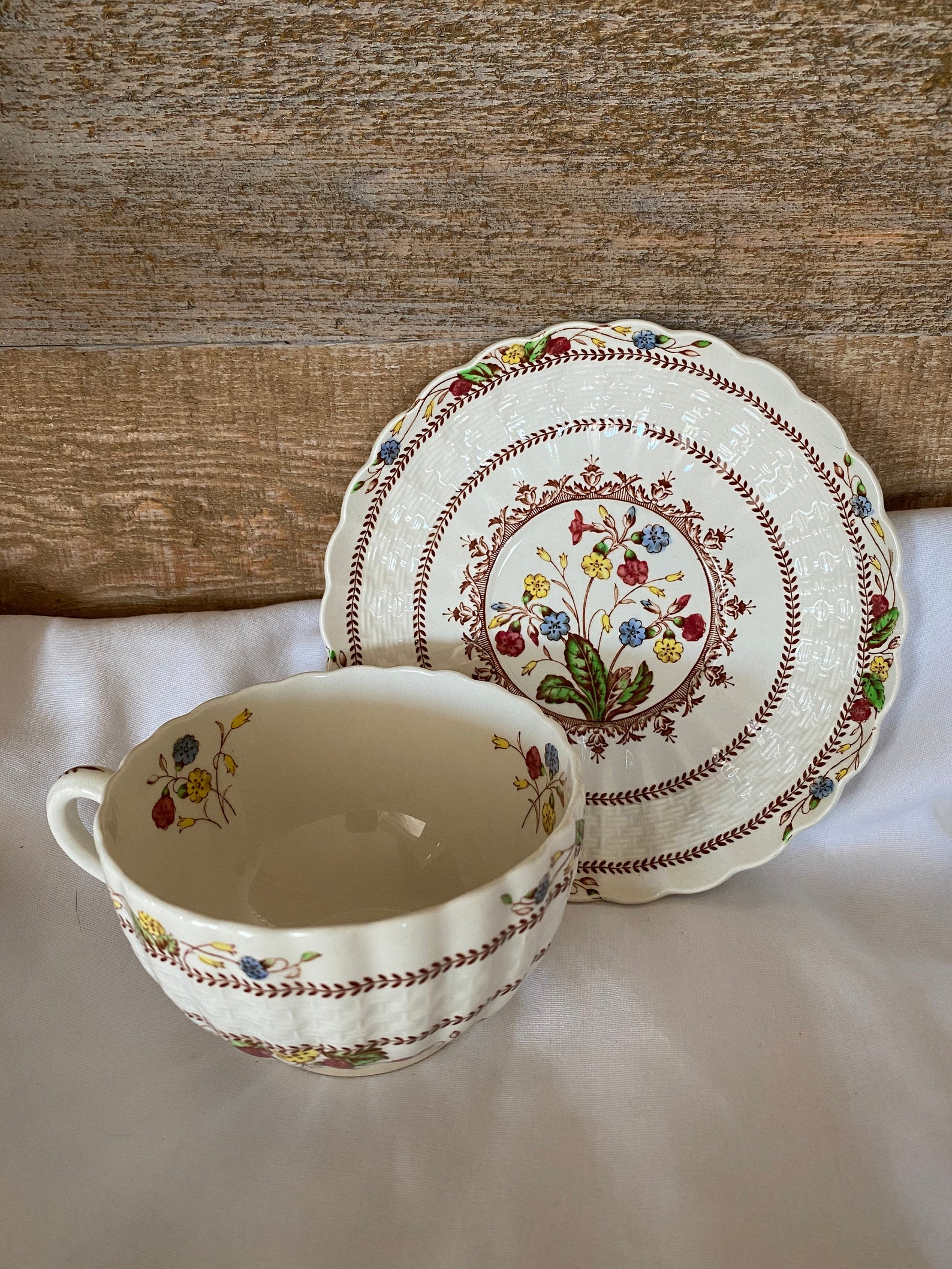 Spode Cowslip S713 Tea Cup and Saucer Vintage Tea Cup and | Etsy