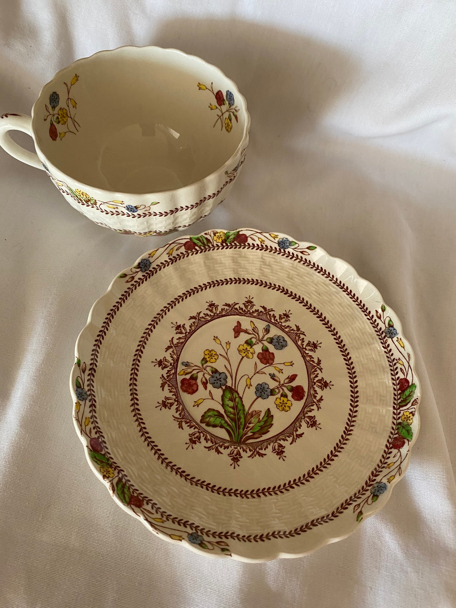 Spode Cowslip S713 Tea Cup and Saucer Vintage Tea Cup and | Etsy