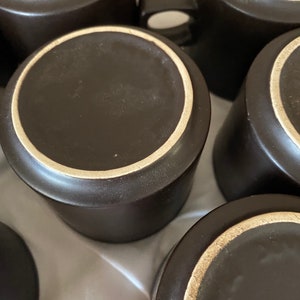 Doverstone England Brown Coffee Mugs Set of 8 Vintage Stoneware Made in ...