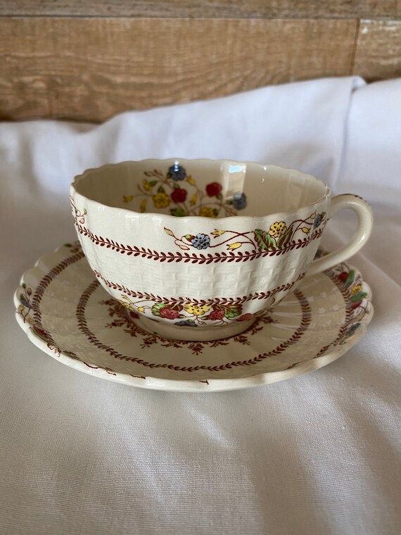 Spode Cowslip S713 Tea Cup and Saucer Vintage Tea Cup and | Etsy