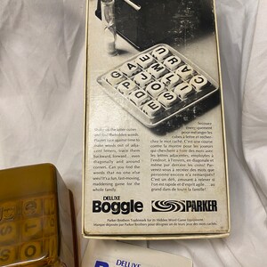 Boggle Deluxe Parker Brothers Hidden Word Game Vintage 1976 Board Game ...