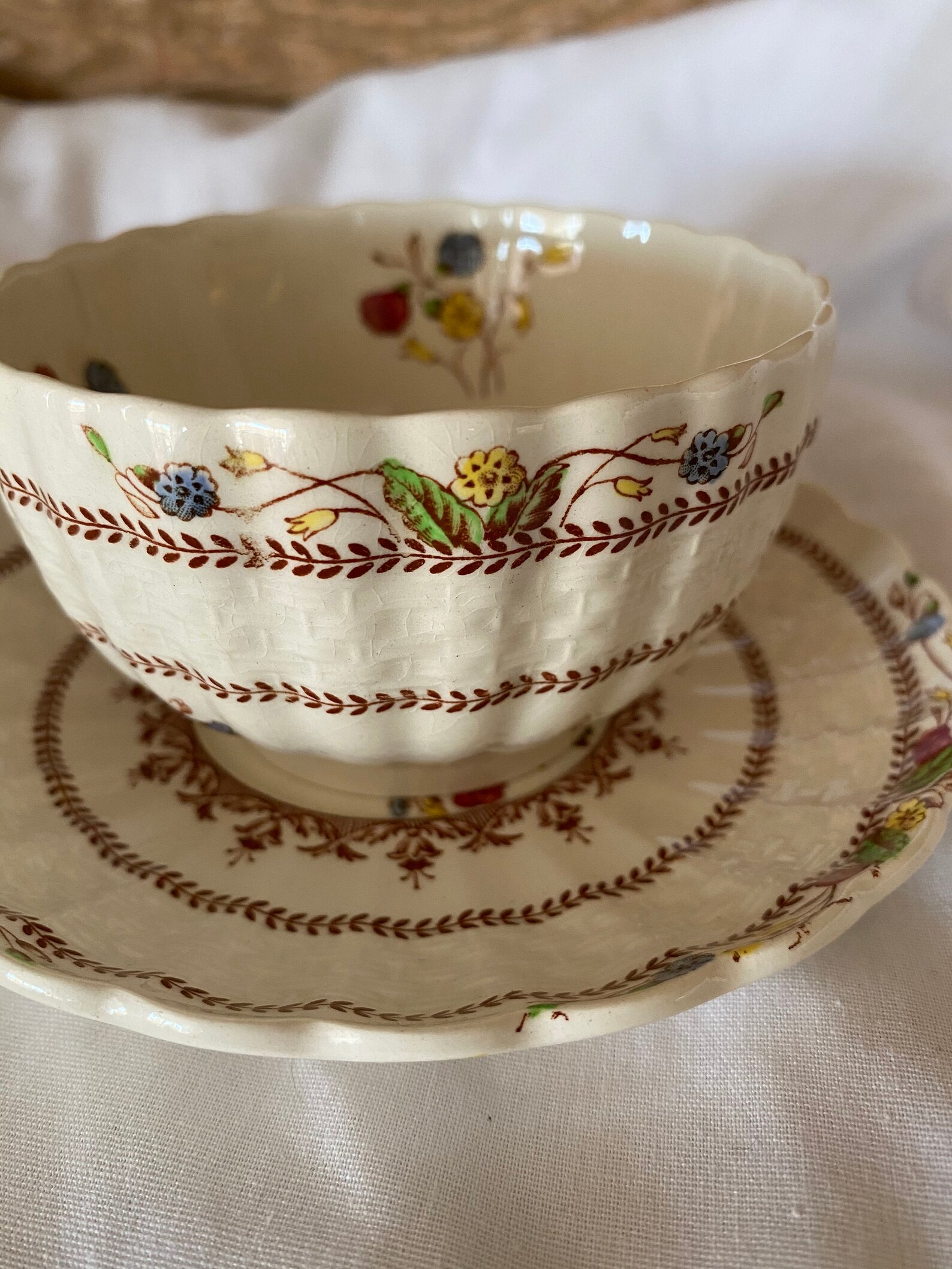 Spode Cowslip S713 Tea Cup and Saucer Vintage Tea Cup and | Etsy