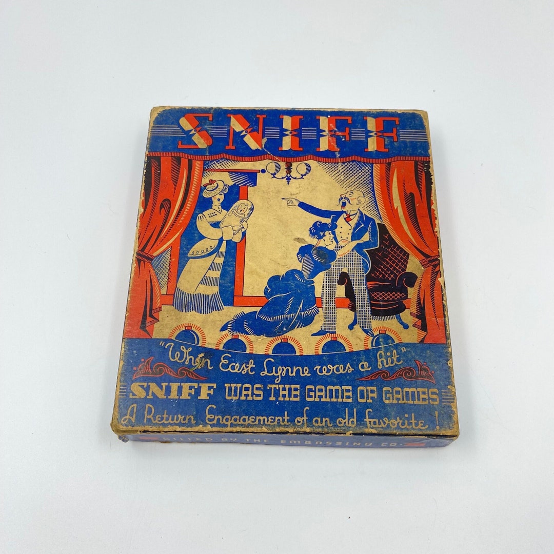 Vintage 1930s Sniff Game Dominoes Cribbage Combo No 804 Embossing Co ...