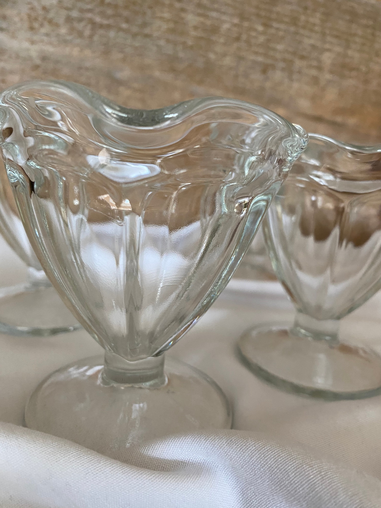 Sundae Dish Set of Four Vintage Sundae Cups Ice Cream Bowls - Etsy UK