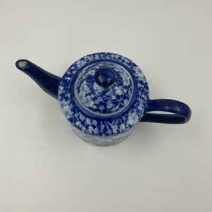 Victoria Ware Ironstone Blue & White Floral Chintz Teapot Stunning ...