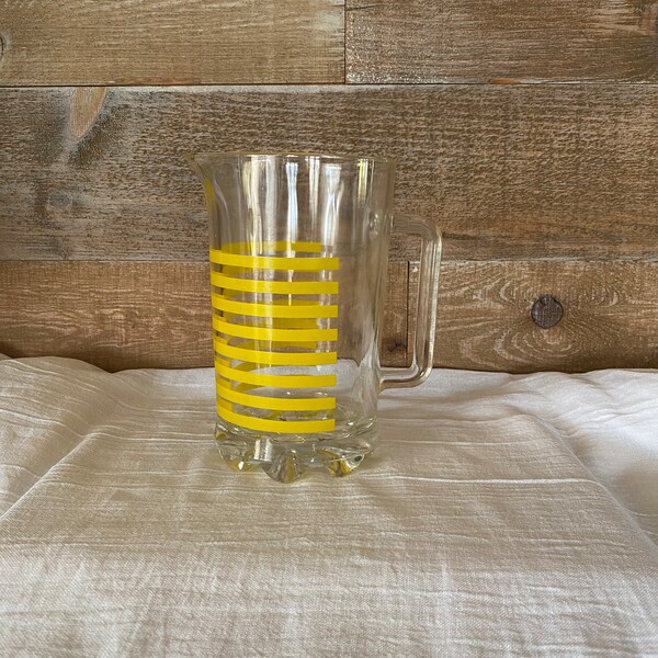Small Yellow Pitcher - Etsy