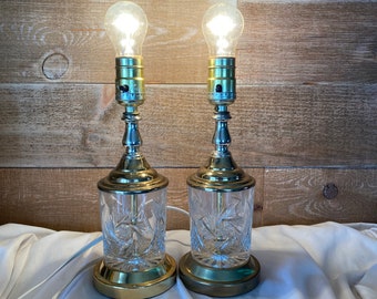 Crystal Lamp Vintage - Etsy