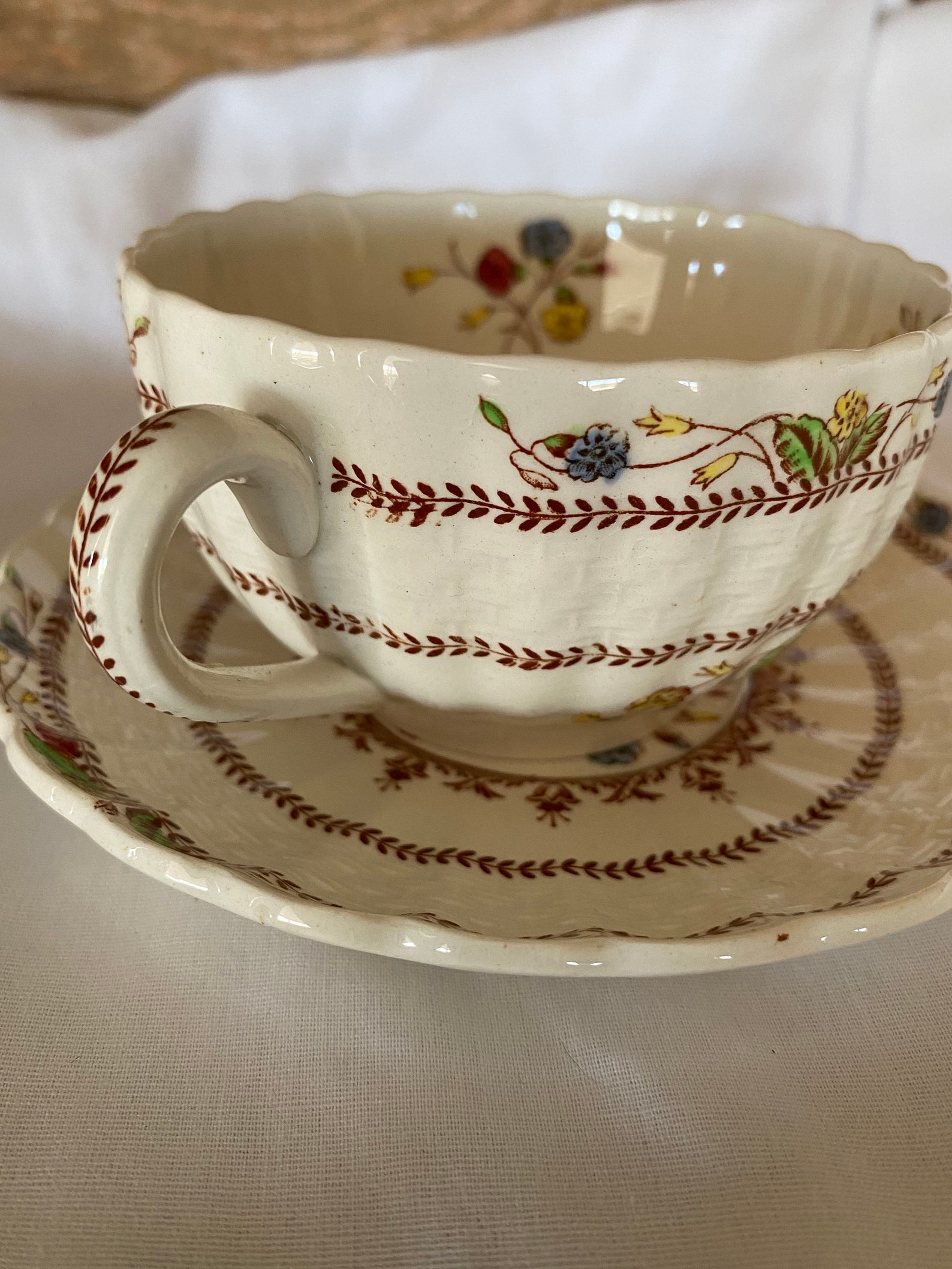 Spode Cowslip S713 Tea Cup and Saucer Vintage Tea Cup and - Etsy