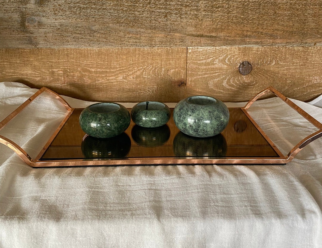 Green Granite Candle Holders Tea Light Votive Candle Holders - Etsy