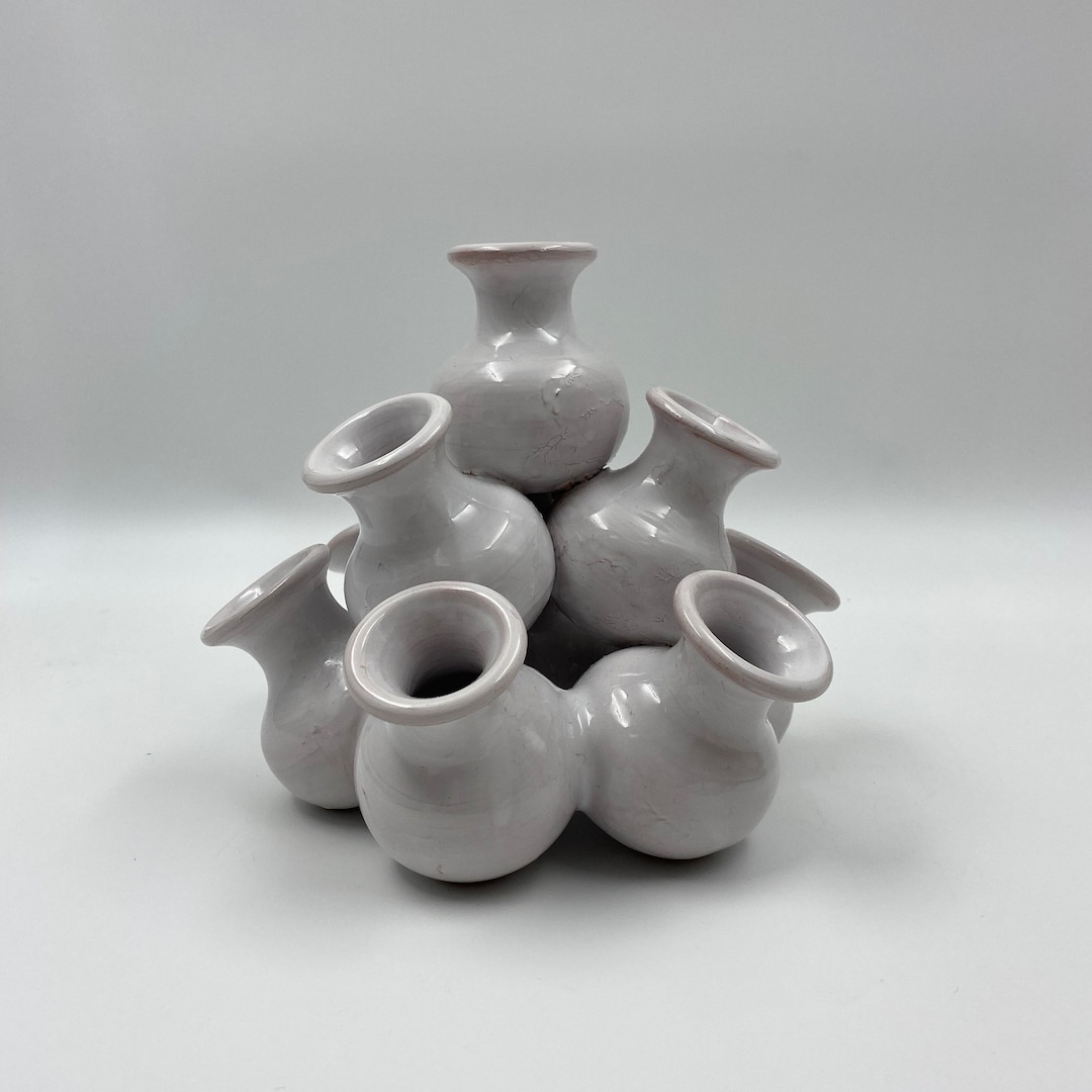 Stacked Tiered Bud Vases Pottery Made in Italy Small Bud Vase Three ...