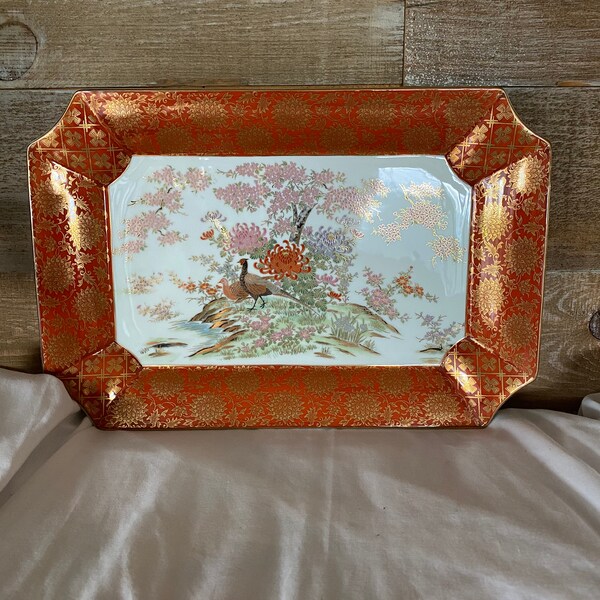 Japanese Vintage Serving Tray - Etsy