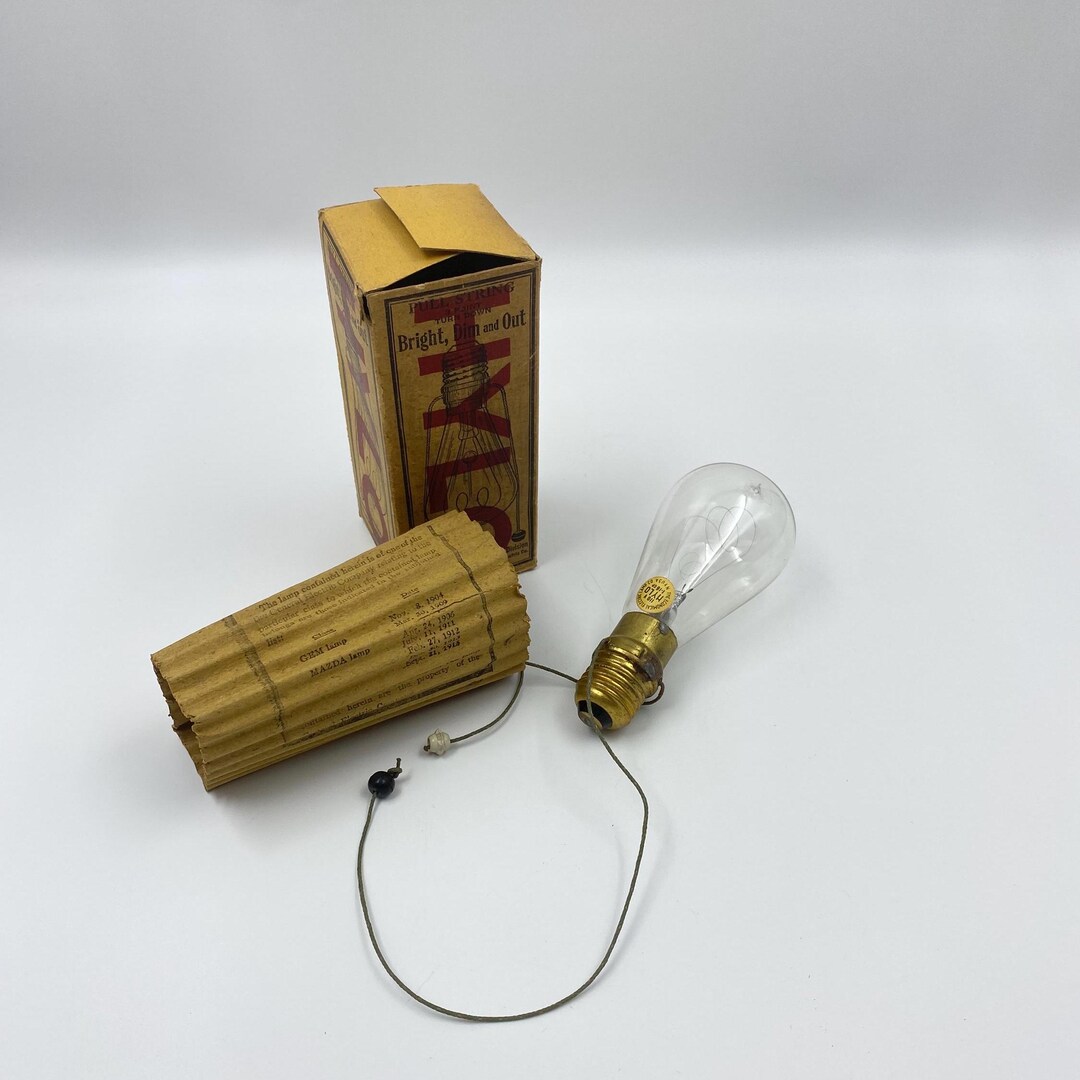 Antique HYLO Edison Base Bulb Box Early Dimmer Bulb Works Perfectly ...