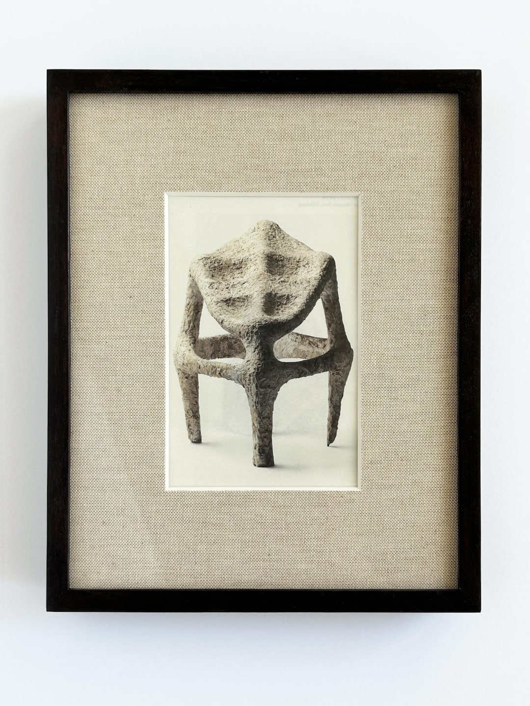Wood Picture Frame With Linen Mat With Custom Beveled Window, Heritage ...