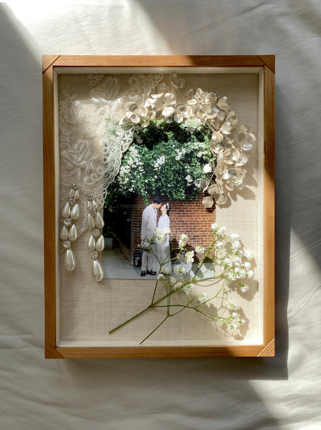 Handcrafted Deep Shadow Box Frame With Linen Backing – 1.25 Inch Depth ...