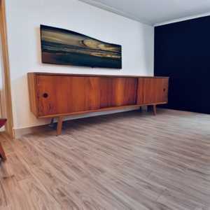 NEW Solid Teak Media Console, Mid Century Modern Media Console, MCM TV ...