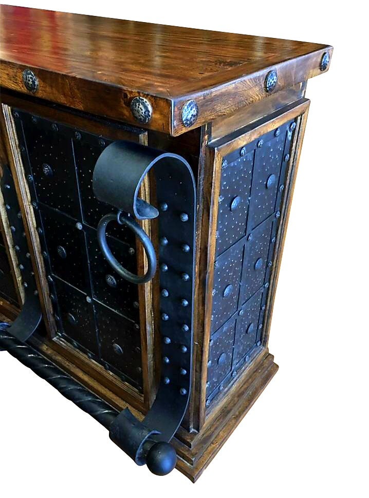 Old West Rustic Mesquite Wood Metal Bar - Etsy