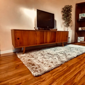 NEW Solid Teak Media Console, Mid Century Modern Media Console, MCM TV ...