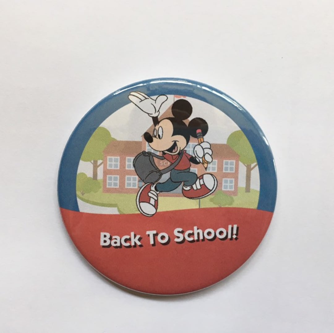 Mickey Mouse Back to School Celebration Button - Etsy