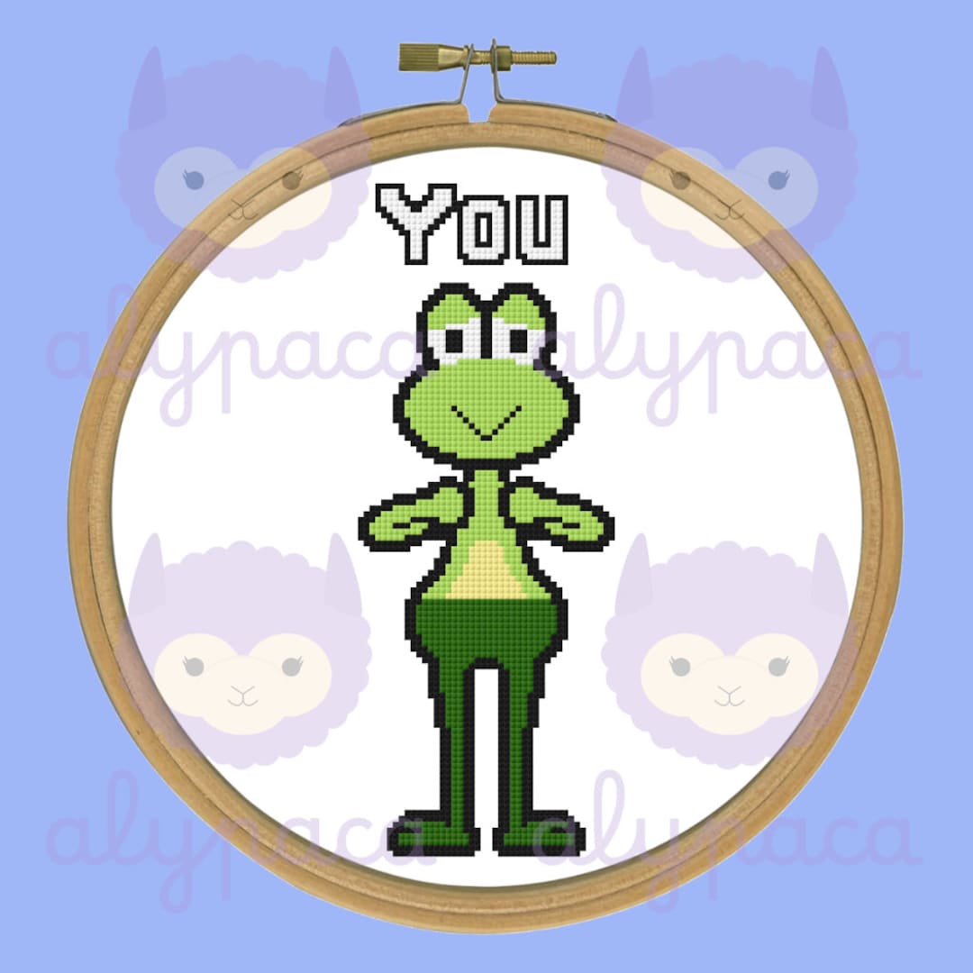 Frog Hop Rhythm Heaven Cross Stich Pattern - Etsy