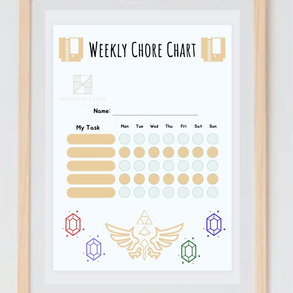 Kids Chore Chart - Etsy