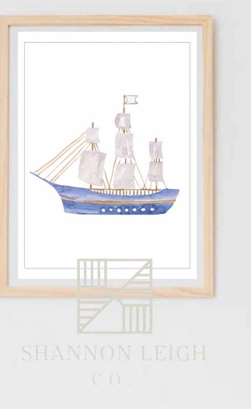 Pirate Ship Print Watercolor Pirate Ship Print Pirate Ship - Etsy