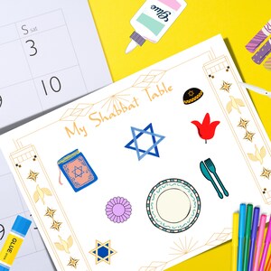 Shabbat Crafts for Kids of All Ages. Coloring Pages and 3-D Crafts for ...