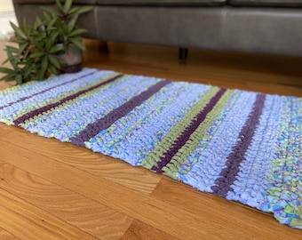 Purple Rag Rug | Etsy