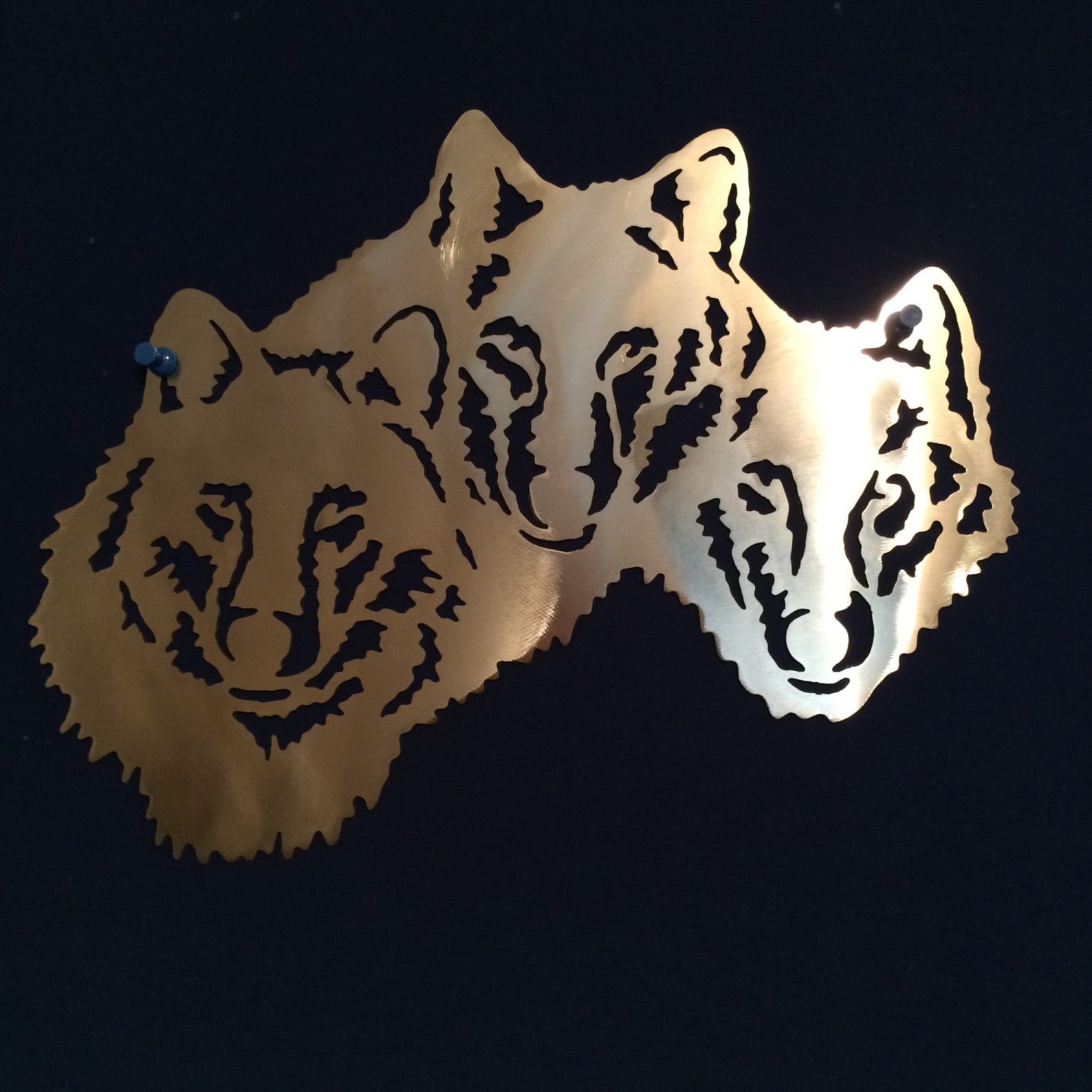 Wolf Trio Metal Wall Art - Etsy