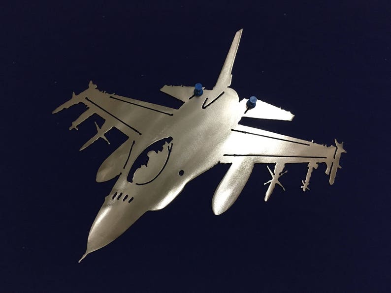 Metal F-16 Fighter Jet | Etsy