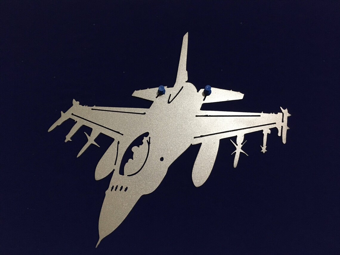 Metal F-16 Fighter Jet - Etsy