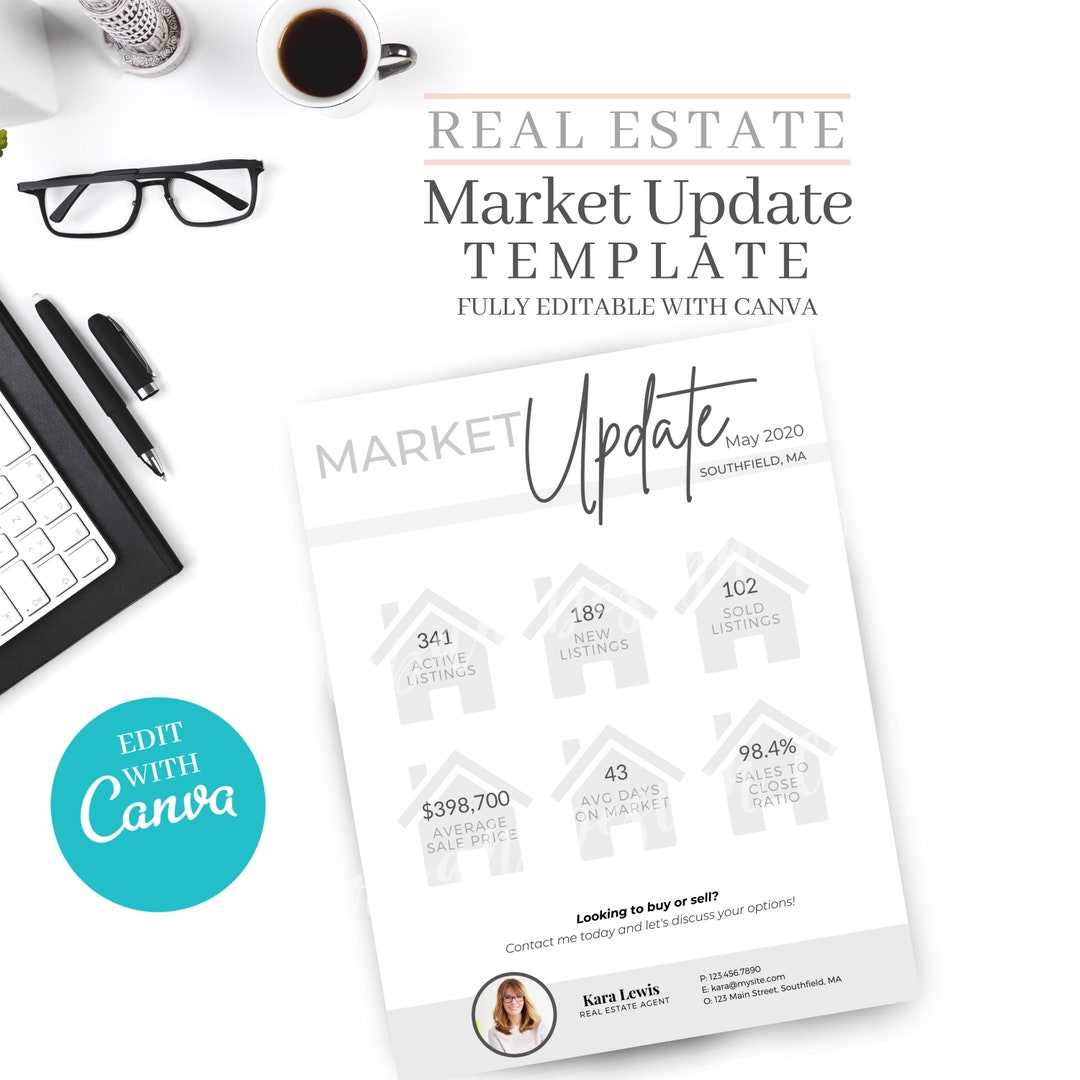 Market Update, Real Estate Market Update, Flyer, Real Estate Marketing ...