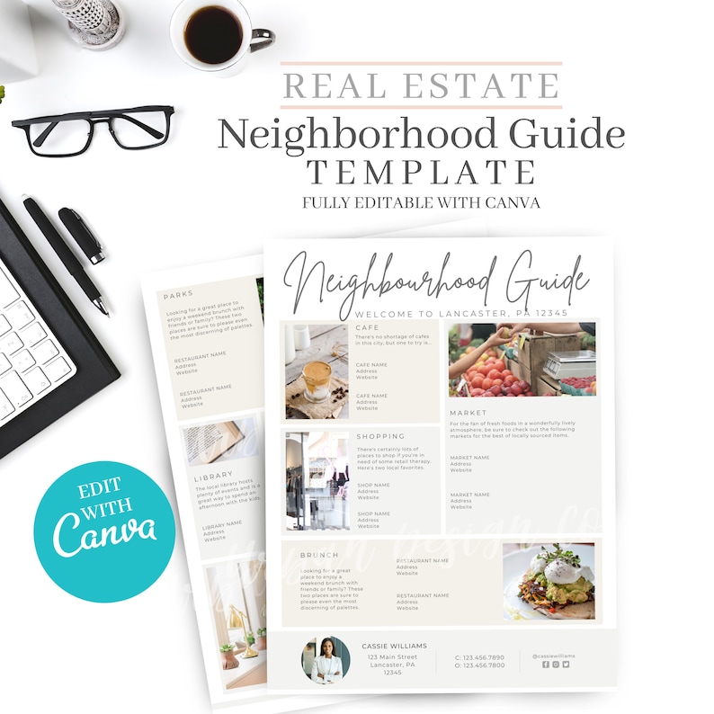 Neighborhood Guide, Real Estate Neighborhood Guide, Flyer, Real Estate ...