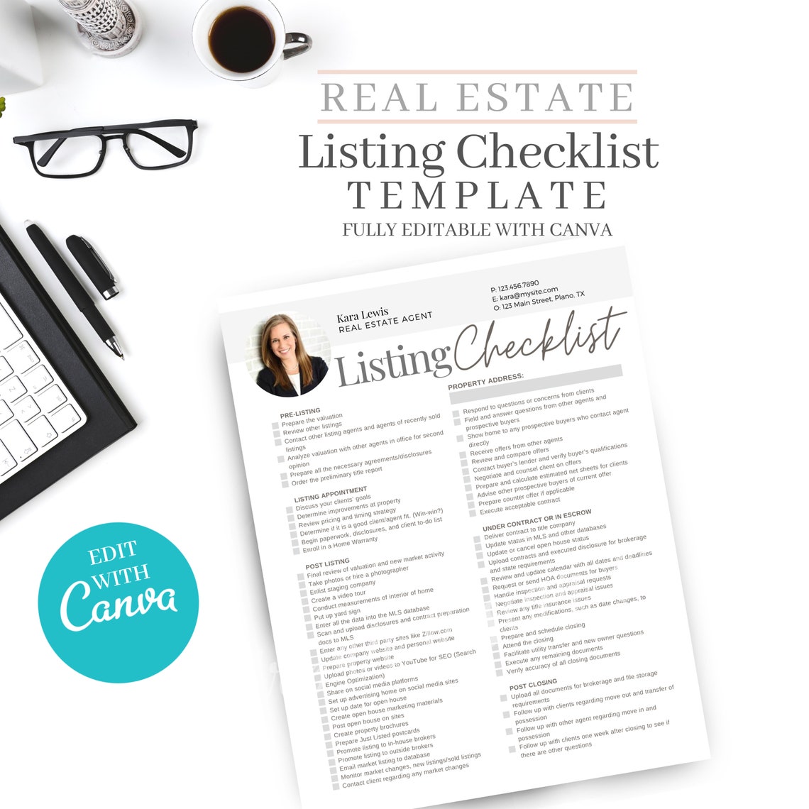 Listing Checklist Real Estate Listing Real Estate Checklist - Etsy