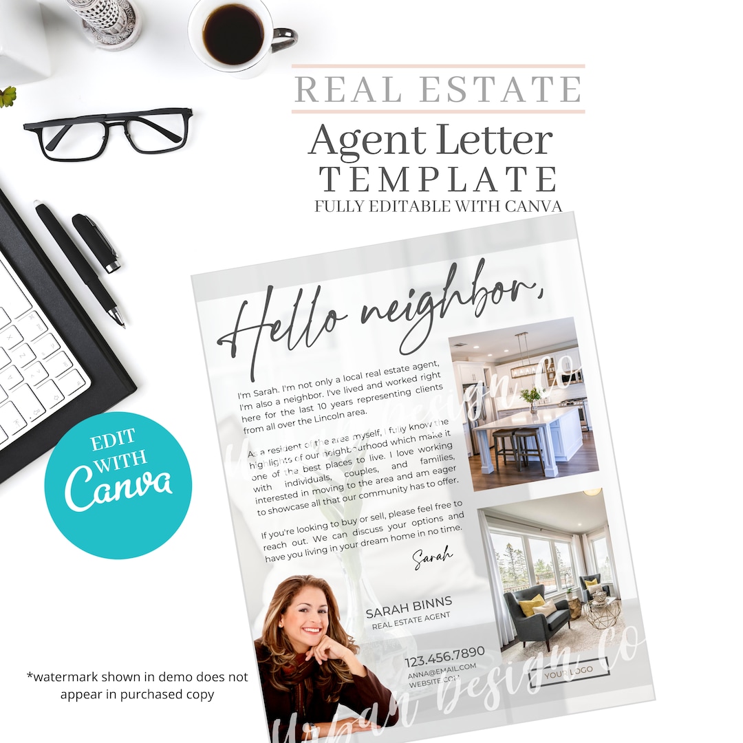 Real Estate Agent Letter, Real Estate Letter Template, New Agent Letter ...