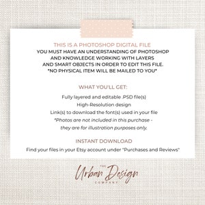 Photography Booking Form Template: Editable Marketing Board (photoshop ...