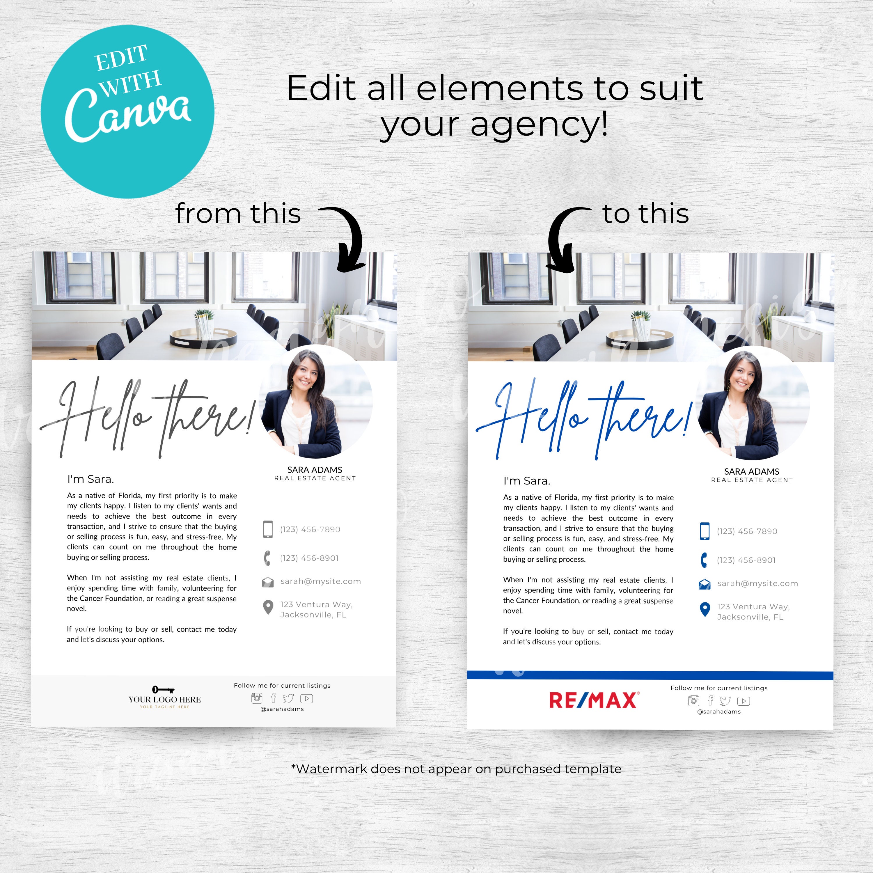 Real Estate New Agent, Flyer, New Agent Intro, Real Estate Marketing ...