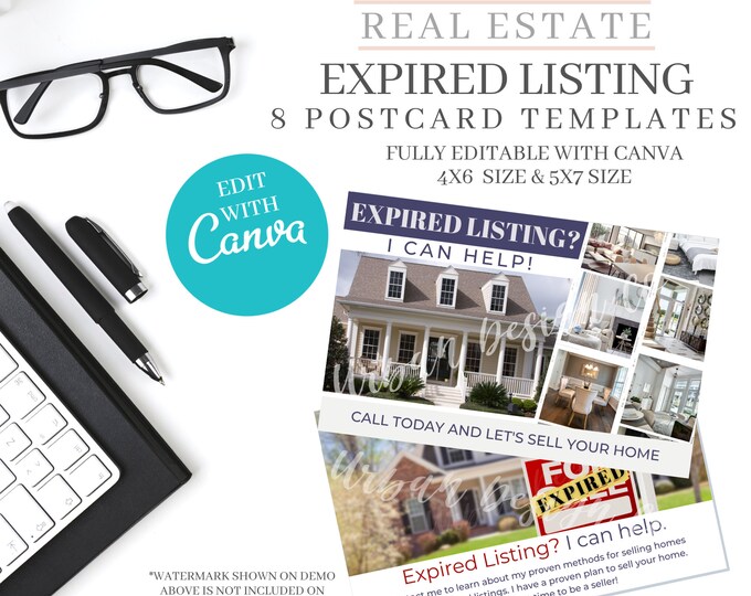 Expired Listing Postcard, Real Estate Postcard, Realtor Postcard, Real ...