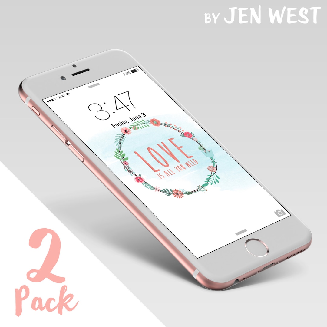 2 LOVE Wallpapers for Iphone, Ipad, and Android - Instant Download ...