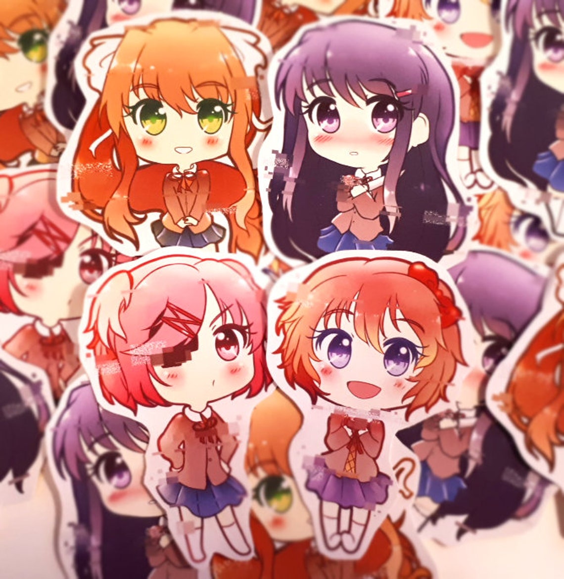 Doki Doki Literature Club Stickers | Etsy UK
